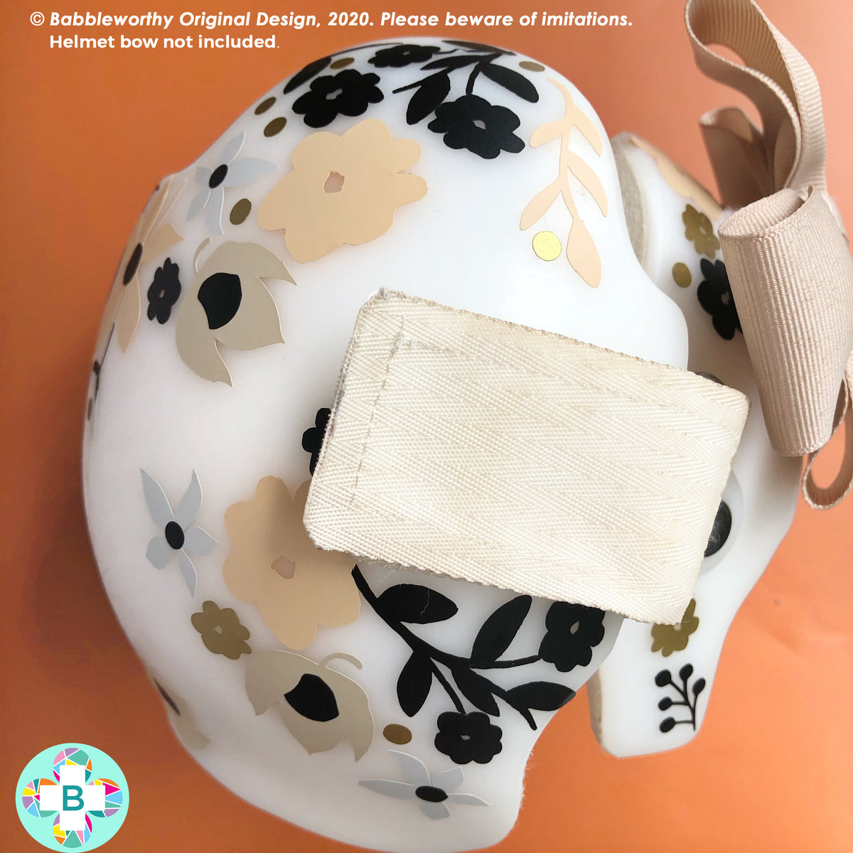 Neutral Floral Cranial Band Decals, Bows Not included - Babbleworthy™